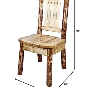 Montana Woodworks Log Furniture - Dining Chair - Glacier Country Collection