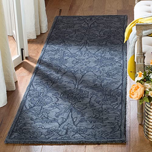 SAFAVIEH Antiquity Collection Area Rug - 6' x 9', Olive & Green, Handmade Traditional Oriental Wool, Ideal for High Traffic Areas in Living Room, Bedroom (AT824A)