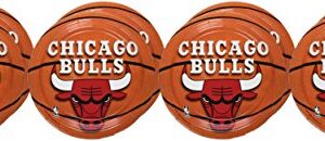 Amscan Chicago Bulls Round Dessert Plates, 7" | Pack of 8, Multicolored