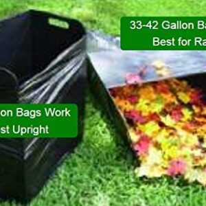 Bag Butler® Lawn and Leaf Trash Bag Holder Holds 30-42 Gallon Bags Open For Easy Filling. No Assembly Required. Made in U.S.A.