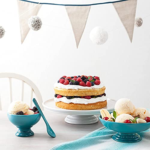 Le Creuset White Stoneware Cake Stand