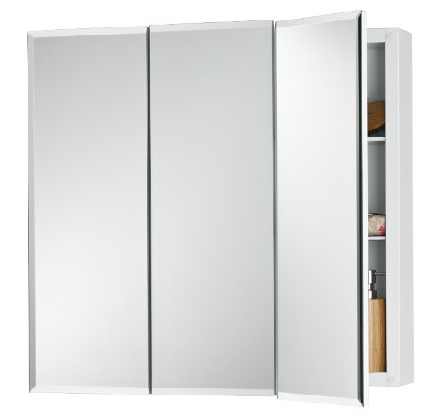 Jensen 255224 Horizon Frameless Medicine Oversize Cabinet, 24-Inch by 24-Inch by 5-1/4-Inch