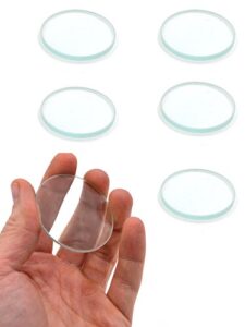 6pc optical lens set, 2" (50mm) diameter - 3 double convex lens & 3 double concave lens - 200mm, 300mm, 500mm focal lengths - optically true glass - ground, beveled edges - eisco labs