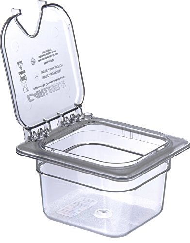 Carlisle FoodService Products Plastic Food Pan 1/6 Size 4 Inches Deep Clear