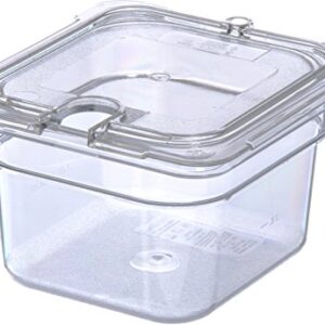 Carlisle FoodService Products Plastic Food Pan 1/6 Size 4 Inches Deep Clear