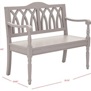 Safavieh American Homes Collection Benjamin Grey Bench