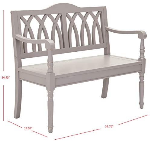 Safavieh American Homes Collection Benjamin Grey Bench