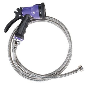 Master Equipment 6-in-1 Spray Hoses — Versatile, Brightly Colored Hoses for Use in Pet Grooming Shops - 60", Purple