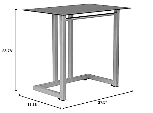 Flash Furniture Black Tempered Glass Computer Desk