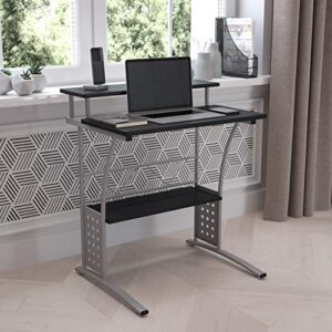 flash furniture clifton black computer desk, 28 inch