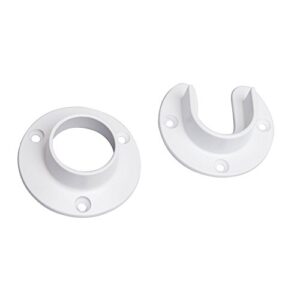 closet pro hd cd-0010-wt heavy duty closet pole sockets, white