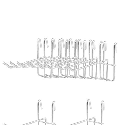 Stainless Steel Wall Bracket Display Hooks 4.3-inch Long 10 Pcs