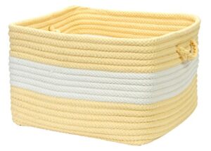 colonial mills rope walk utility basket, 14 by 10-inch, yellow