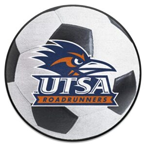 fanmats 3504 utsa roadrunners soccer ball rug - 27in. diameter