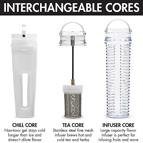 Primula Beverage System – Includes Fruit, Tea Infusion Chill Core, 2.9 quart, Red