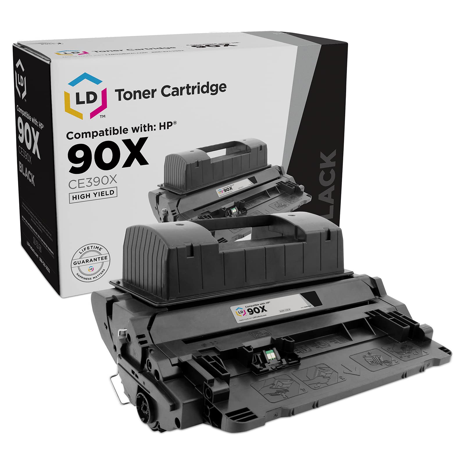 LD Products Compatible Toner Cartridge Replacement for HP 90X HY (Black, 1-Pack) Compatible with Laserjet Enterprise 600 M602dn, 600 M602n, 600 M602x, 600 M603dn, M603n, M603xh, M4555f, M4555fskm