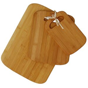 oceanstar 3-piece bamboo cutting board set, natural