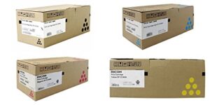 ricoh type spc310ha 406475, 406476, 406477, 406478 toner cartridge set (oem)