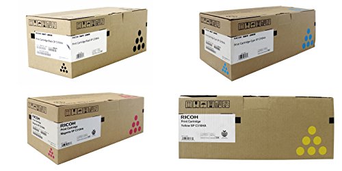 Ricoh Type SPC310HA 406475, 406476, 406477, 406478 Toner Cartridge Set (OEM)