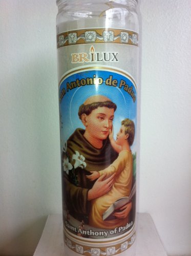 Saint Anthony of Padua (San Antonio De Padua) 7 Day Unscented Candle in Glass Saint Anthony of Padua (San Antonio De Padua) 7 Day Unscented Candle in Glass Saint Anthony of Padua (San Antonio De Padua) 7 Day Unscented Candle in Glass Saint Anthony of Padu