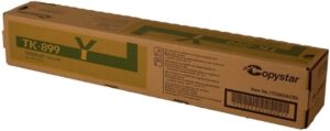 kyocera 1t02k0acs0 model tk-899y yellow toner cartridge for use with kyocera/copystar cs-205c, cs-255c, fs-c8025mfp, fs-c8520mfp, fs-c8525mfp, taskalfa 205c, 255 and 255c multifunctional printers