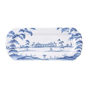 juliska country estate delft blue hostess tray garden party