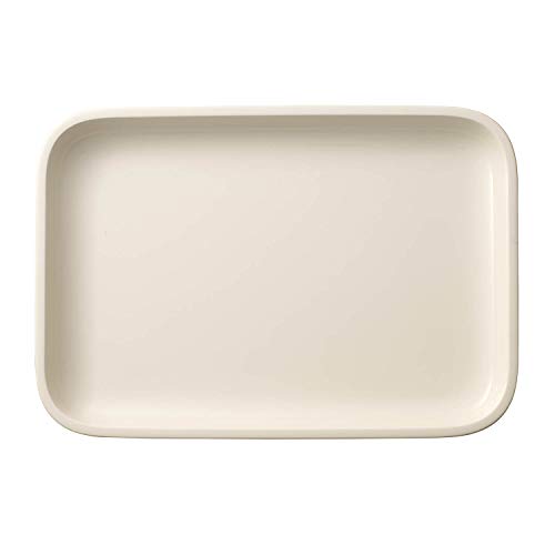 Villeroy & Boch Clever Cooking Rectangular Serving Plate/Lid, 12.5 x 8.5 in, Premium Porcelain, White