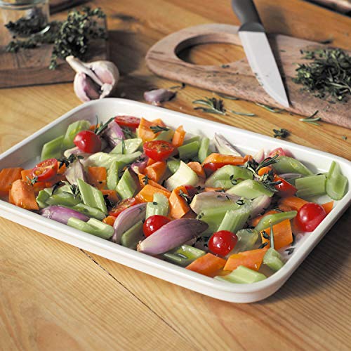 Villeroy & Boch Clever Cooking Rectangular Serving Plate/Lid, 12.5 x 8.5 in, Premium Porcelain, White