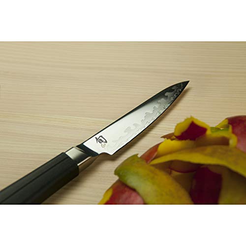 Shun Cutlery Sora Paring Knife 3.5", Small, Nimble Cooking Knife for Peeling, Coring, Trimming and More, Precise Cutting Knife, Handcrafted Japanese Kitchen Knife