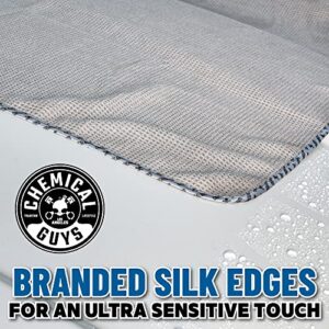 Chemical Guys MIC_781_01 Waffle Weave Gray Matter 70/30 Blend Microfiber Drying Towel with Silk Edging, 25" x 36"