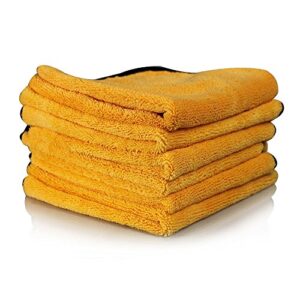 chemical guys mic_507_06 professional grade premium microfiber towel, gold (16 in. x 24 in.) (pack of 6)