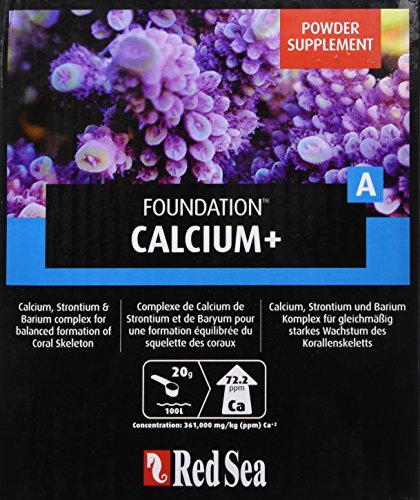 Red Sea Fish Pharm ARE22017 Reef Foundation Calcium/Strontium Supplement-A for Aquarium, 1kg