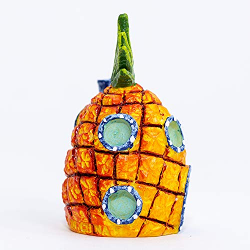 Penn-Plax Officially Licensed Spongebob Squarepants Aquarium Ornament – Pineapple Home (Mini/Small Size) – Perfect for Freshwater and Saltwater Tanks