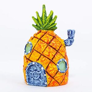 Penn-Plax Officially Licensed Spongebob Squarepants Aquarium Ornament – Pineapple Home (Mini/Small Size) – Perfect for Freshwater and Saltwater Tanks