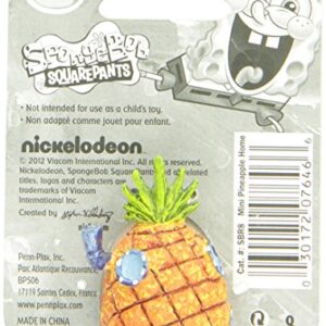 Penn-Plax Officially Licensed Spongebob Squarepants Aquarium Ornament – Pineapple Home (Mini/Small Size) – Perfect for Freshwater and Saltwater Tanks