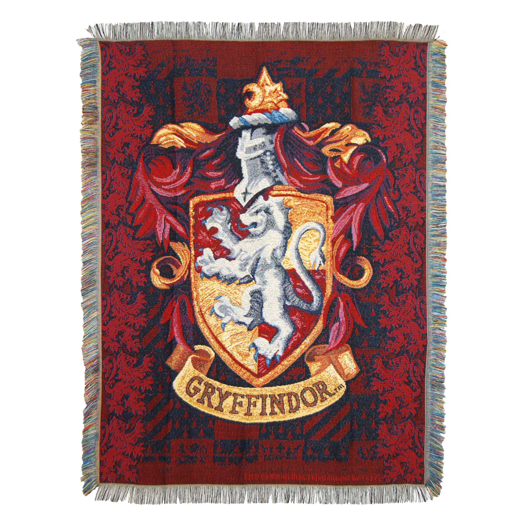 Northwest Woven Tapestry Throw Blanket, 48 x 60 Inches, Gryffindor Shield