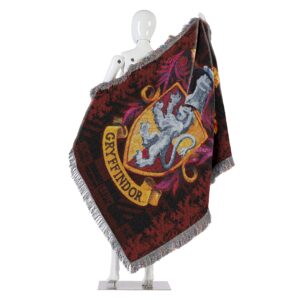 Northwest Woven Tapestry Throw Blanket, 48 x 60 Inches, Gryffindor Shield