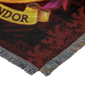 Northwest Woven Tapestry Throw Blanket, 48 x 60 Inches, Gryffindor Shield