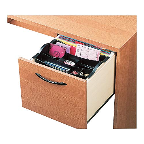 Rubbermaid Hanging Desk Drawer Organizer, Plastic, Black (11916ROS)