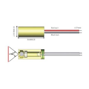 Quarton Laser Module VLM-650-27 LPT-30 Red Laser Line Generator (INDUSTRIAL USE LINE LASER)