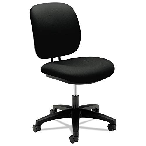 ComforTask - 5900 Series Task Chair Tilt: Seat Depth Adjustment, Casters/Glides: Hard, Finish: Black Centurion