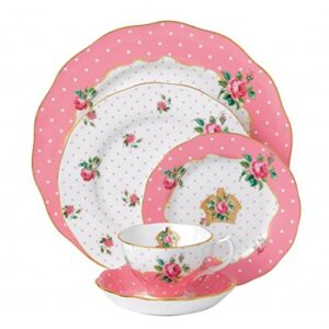 royal albert cheeky pink 5-piece place setting, multi