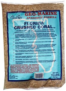 carib sea acs00120 crushed coral for aquarium, 15-pound