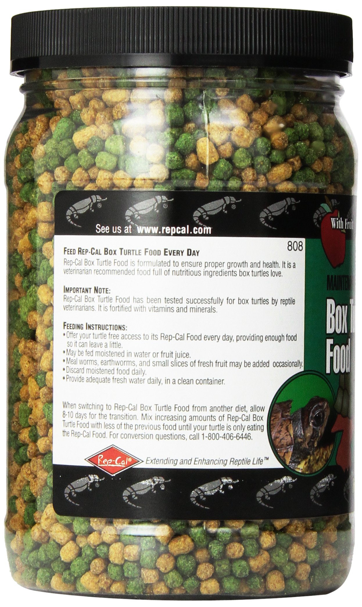 Rep-Cal Srp00808 Box Turtle Food, 12-Ounce