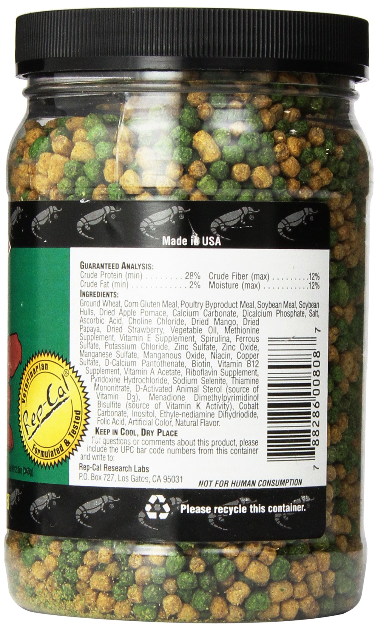 Rep-Cal Srp00808 Box Turtle Food, 12-Ounce