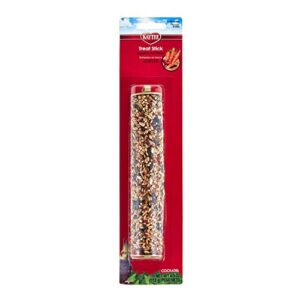 kaytee fiesta tropical fruit and veggie cockatiel treat stick, 4 oz