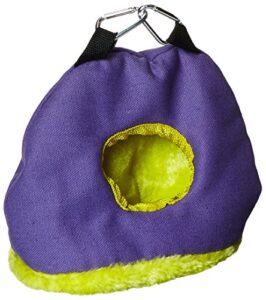 prevue pet products bpv1167 snuggle sack bird nest with 2-inch opening, small, colors may vary