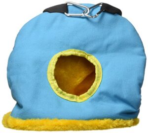 prevue pet products bpv1169 large snuggle sack bird nest with 3-1/2-inch opening, colors vary