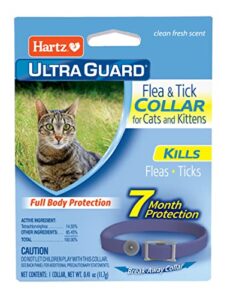 hartz ultraguard purple flea & tick collar for cats and kittens - 7 month protection