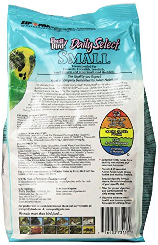 Pretty Bird International Bpb73116 2-Pound Daily Select Premium Bird Food, Small